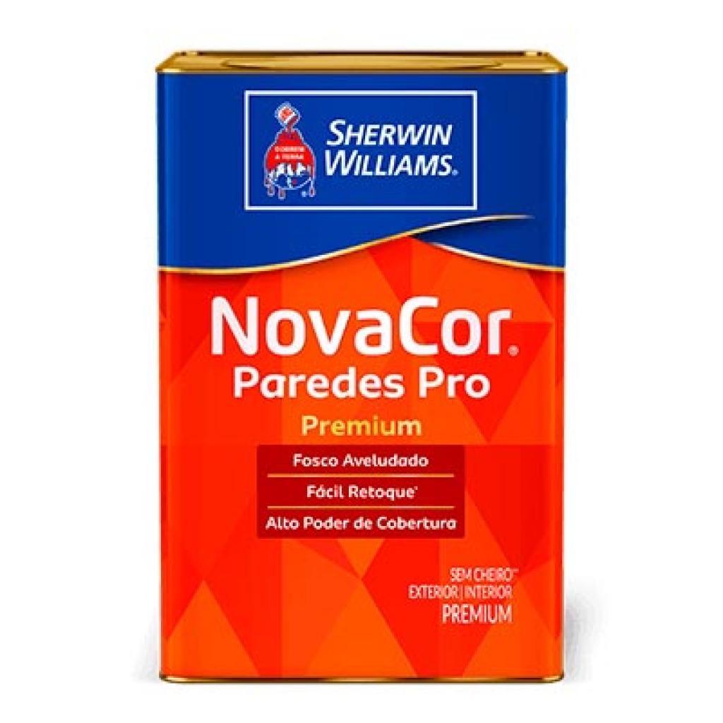 Tinta Acrílica Fosca Premium NovaCor Paredes Pro Sherwin-Williams
